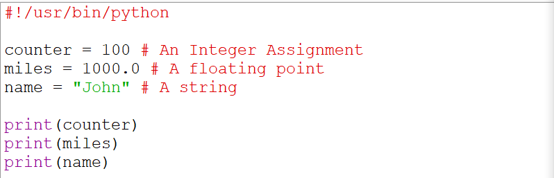 Introduction To Ict Python Programming → Variables Expressions And Statements In Python