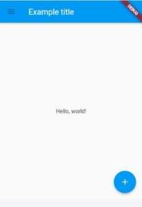 Introduction to widgets in flutter and its example