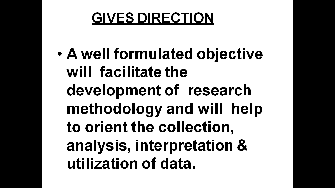 Research Methodology → Formulation of Objectives - Cuitutorial